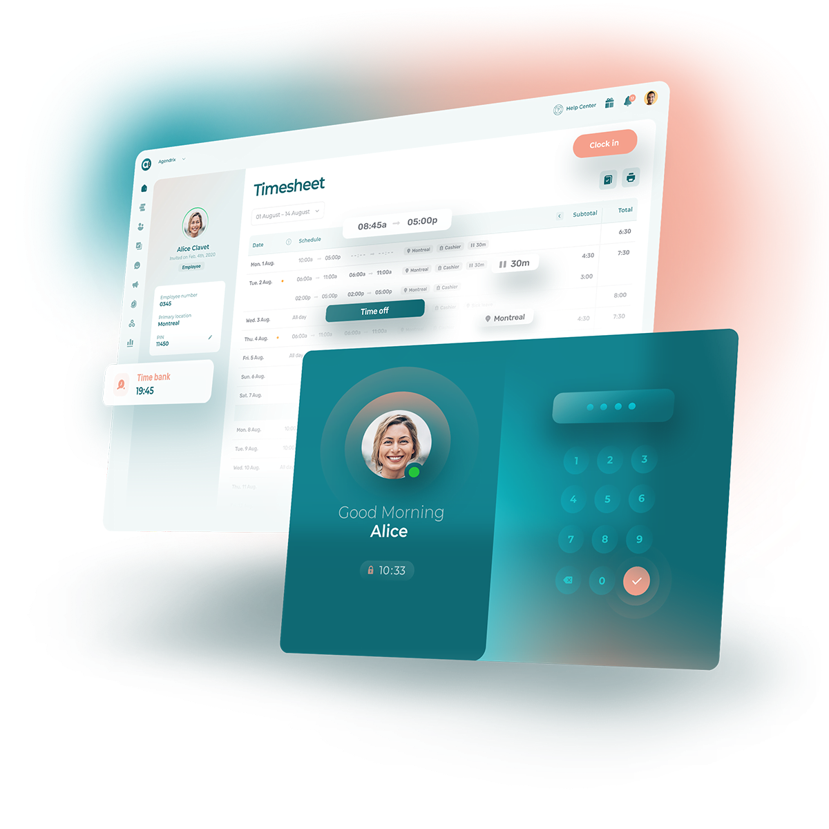 Bar Code Time Clock | Employee Time Clocking & Attendance