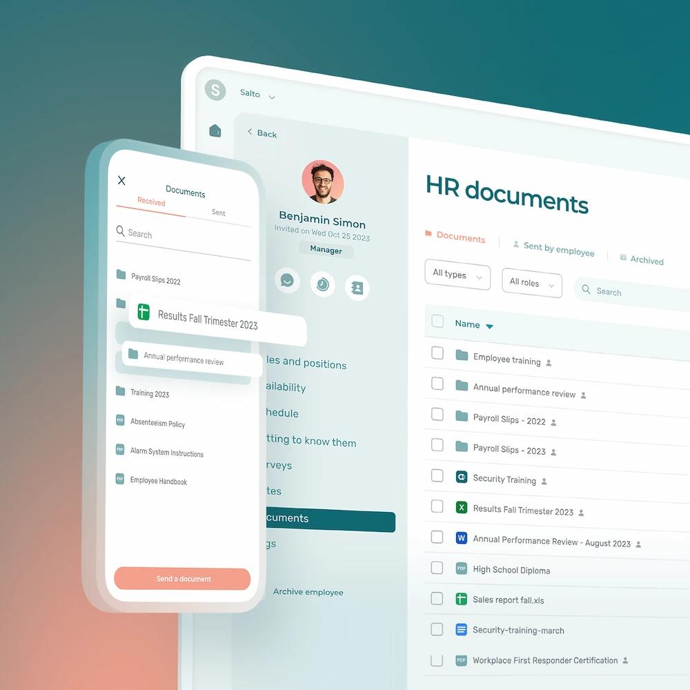 Simple Employee File Management With Hr Database Software